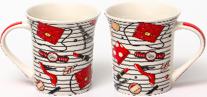 Кружка 310мл фарфор NEW BONE CHINA ЯРКАЯ ЖИЗНЬ Olaff 135-08007 ...